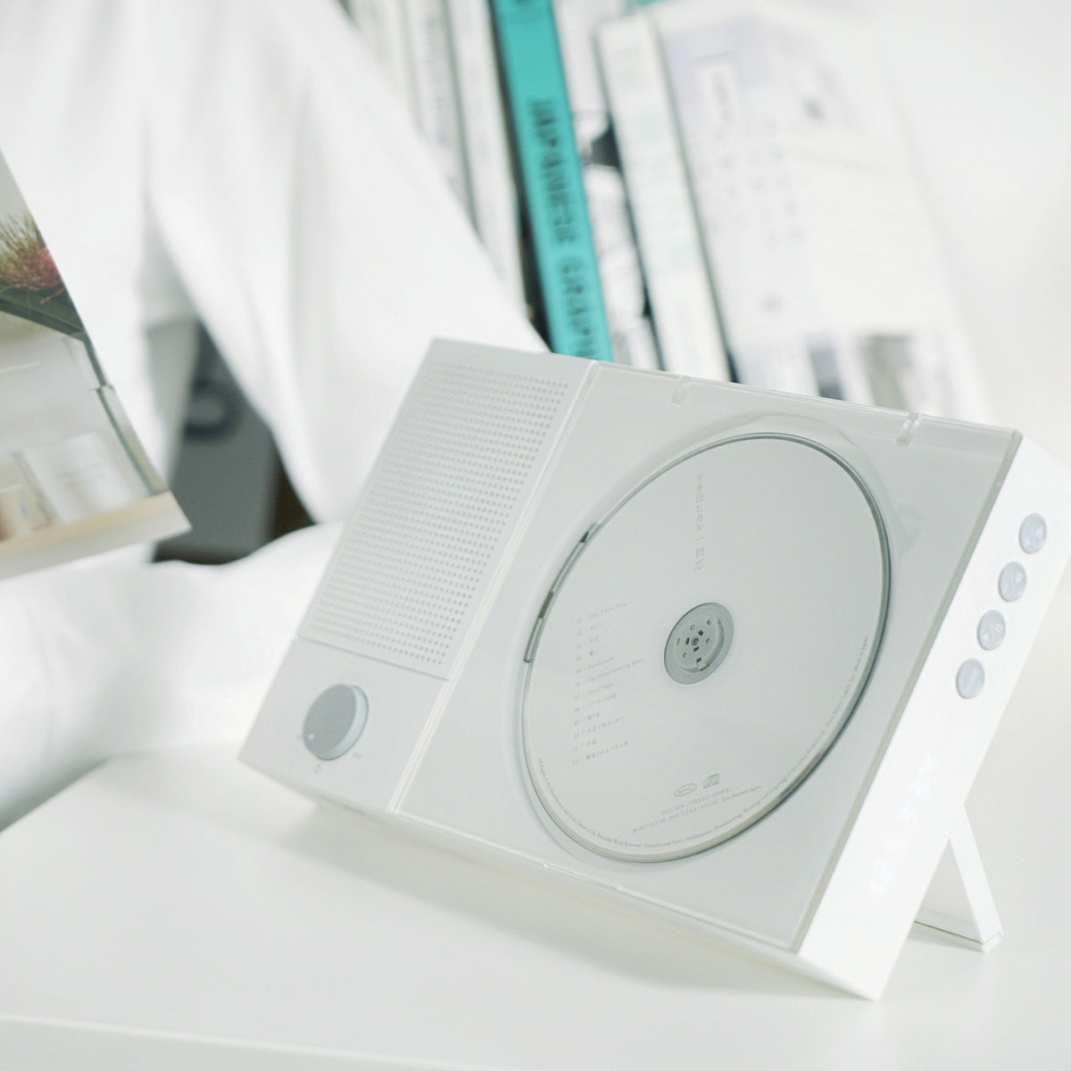 Tinyl SPLIT Portable 3-in-1 Modular CD Player - Elegant White Aesthetic ...