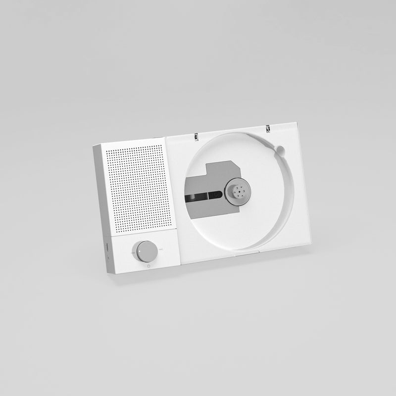 Tinyl SPLIT Portable CD Player - Japanese Minimalist Bluetooth CD Player | White